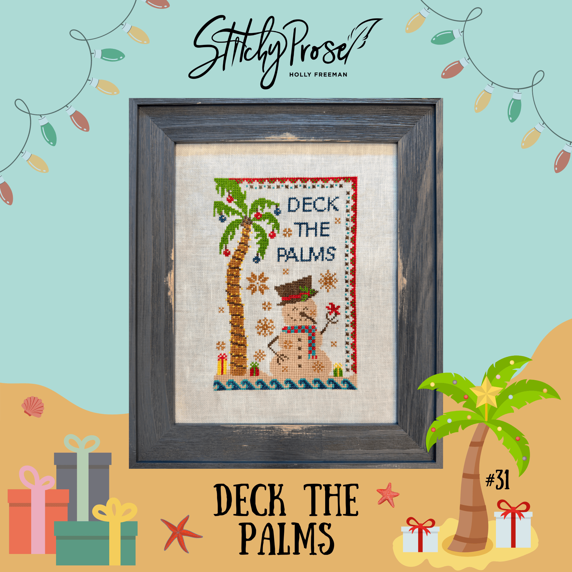 Deck the Palms – Sunflower Stitchery