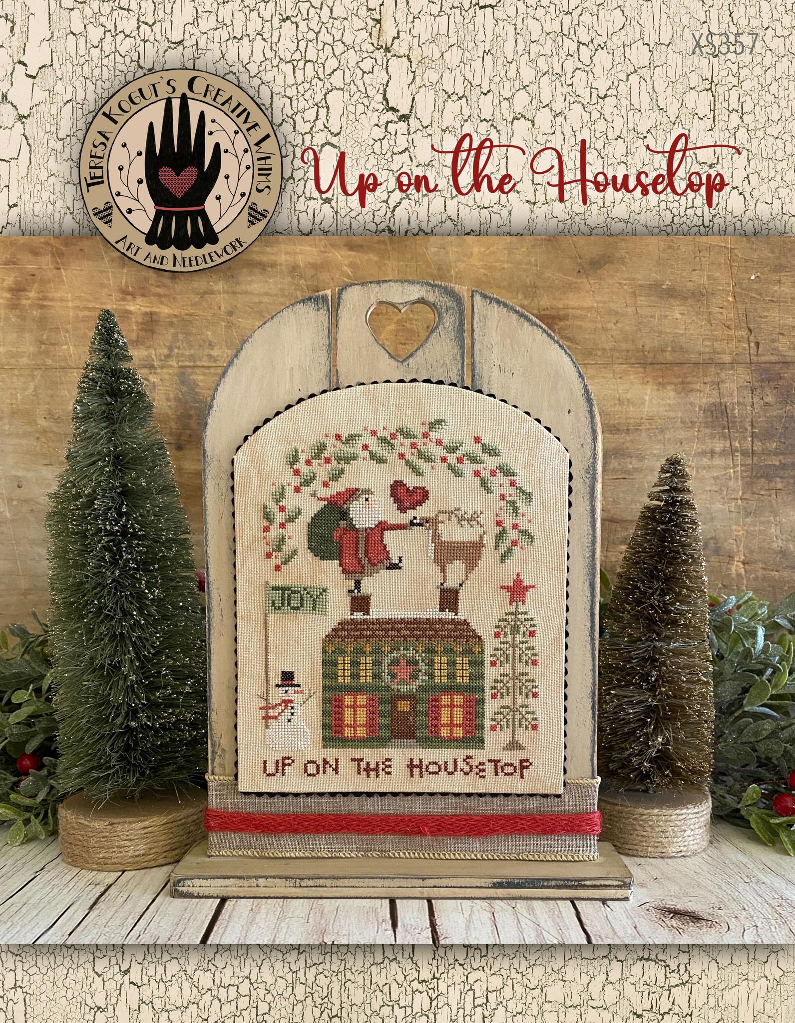 Up on the Housetop – Sunflower Stitchery