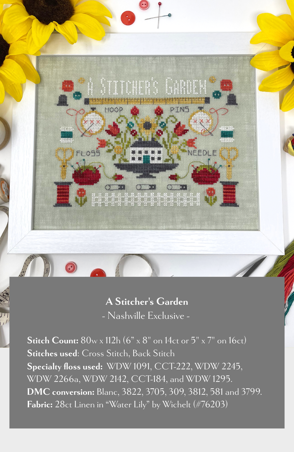 A Stitcher's Garden – Sunflower Stitchery